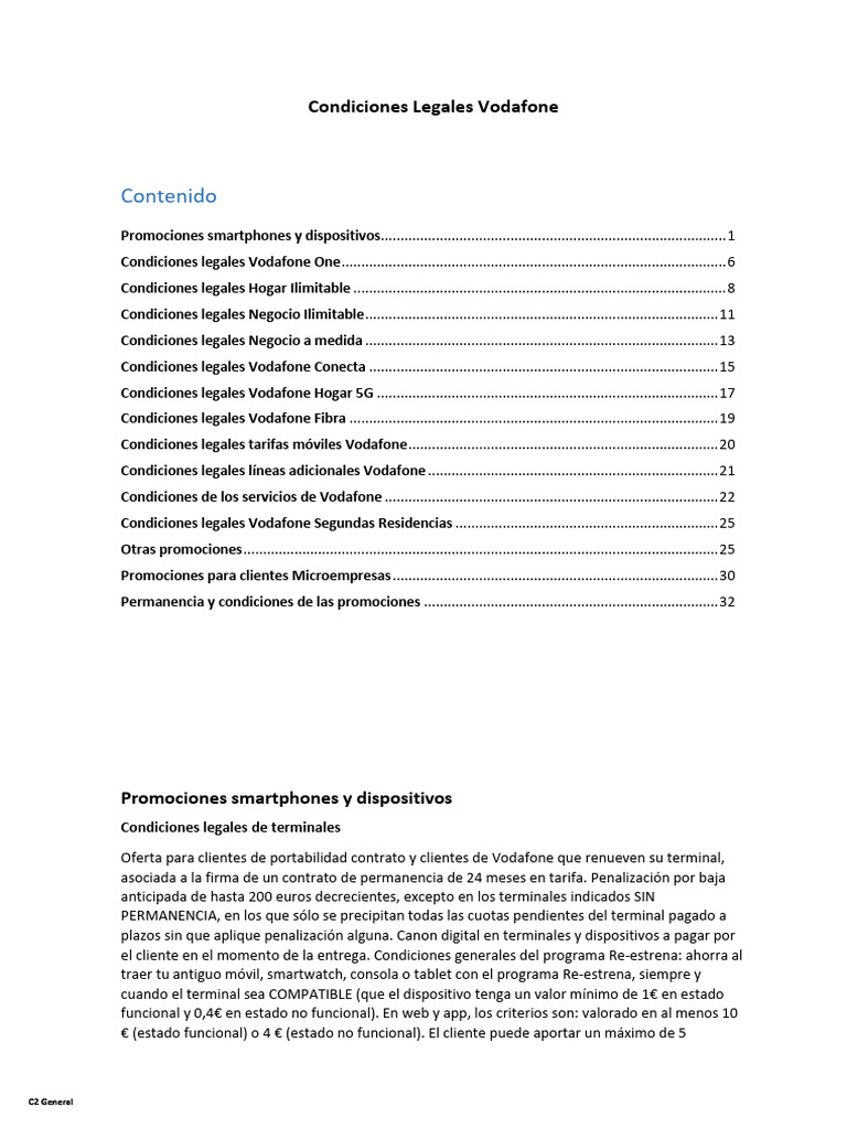 Condiciones Legales Vodafone y Promociones | PDF | Netflix | Internet