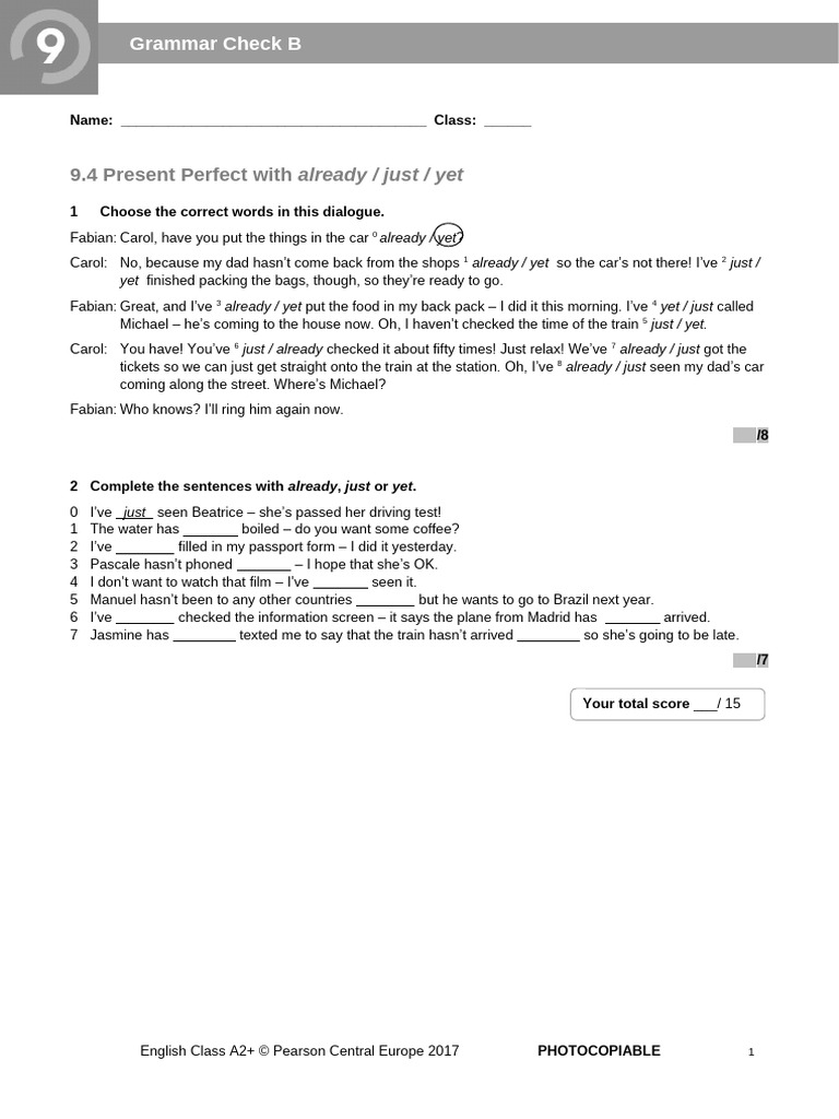 ECA2+_Tests_Grammar check 9.4B | PDF