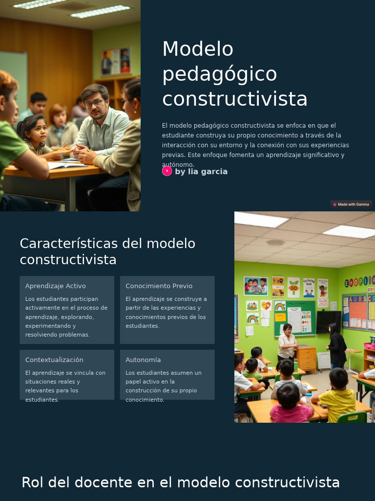 Modelo Pedagogico Constructivista | PDF | Constructivismo (filosofía de la educación) | Aprendizaje
