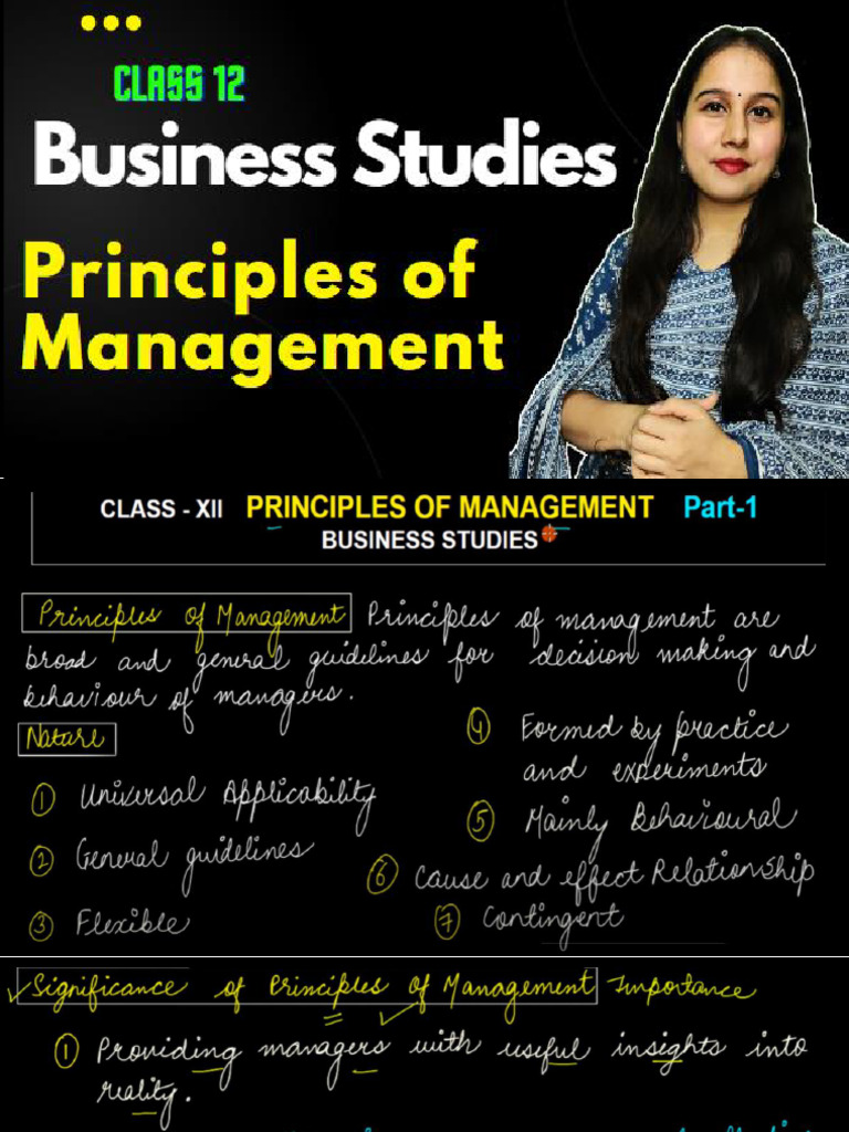 Chapter 2 Principles of Management | PDF