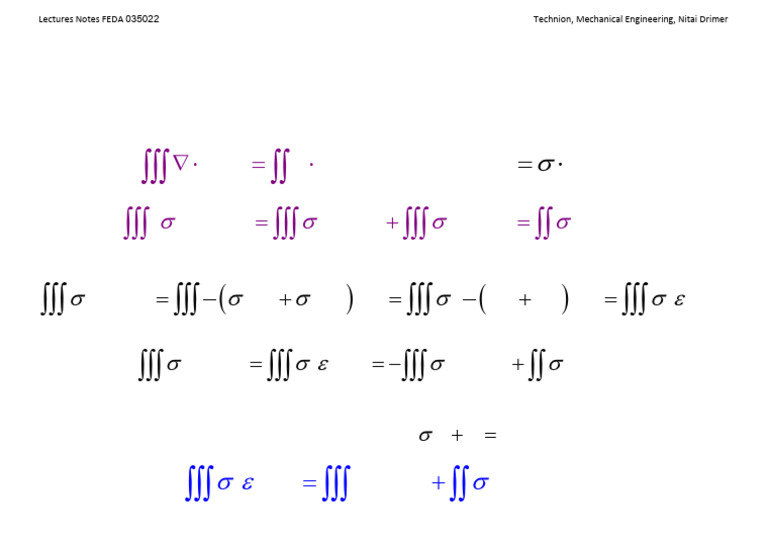FE01 L06 Tensor Divergent Theorem PVW | PDF | Multivariable Calculus ...