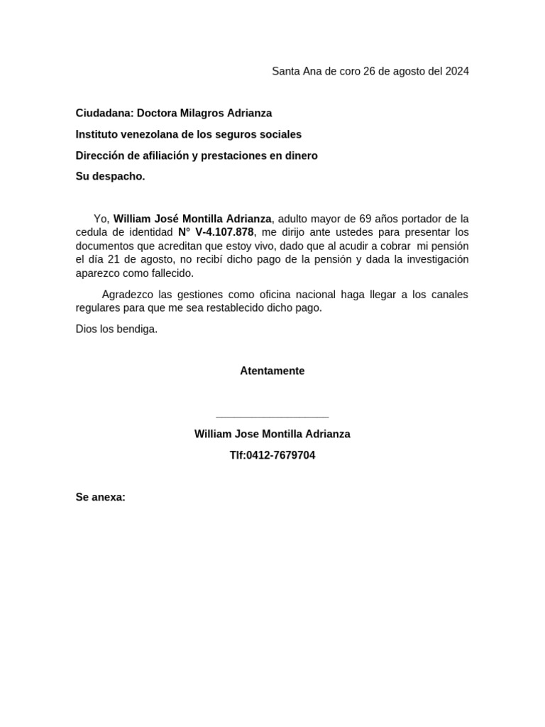 Carta Al Ivss Pdf