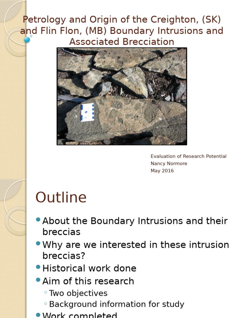 Presentation_Petrology of the Boundary Intrusions_2 | PDF | Geology | Petrology
