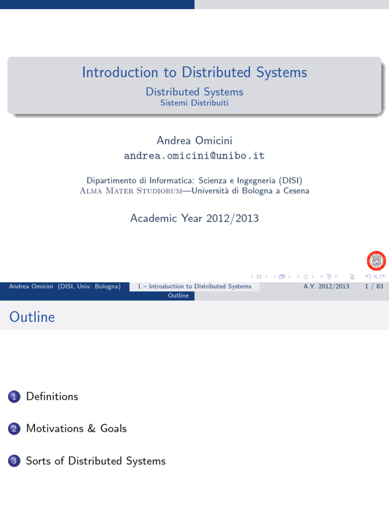 Intoduction To Distributed Systems-Slides | PDF | Computer Cluster | Database Transaction