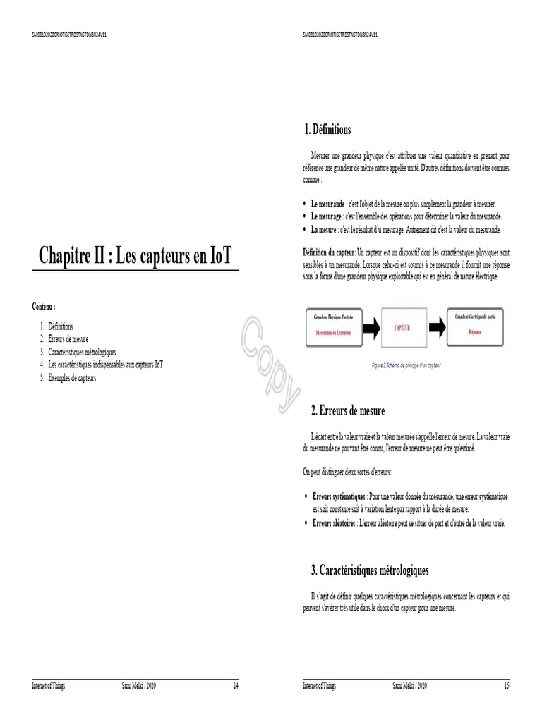 Définition et caractéristiques du mesurande | PDF | Métrologie | Capteur