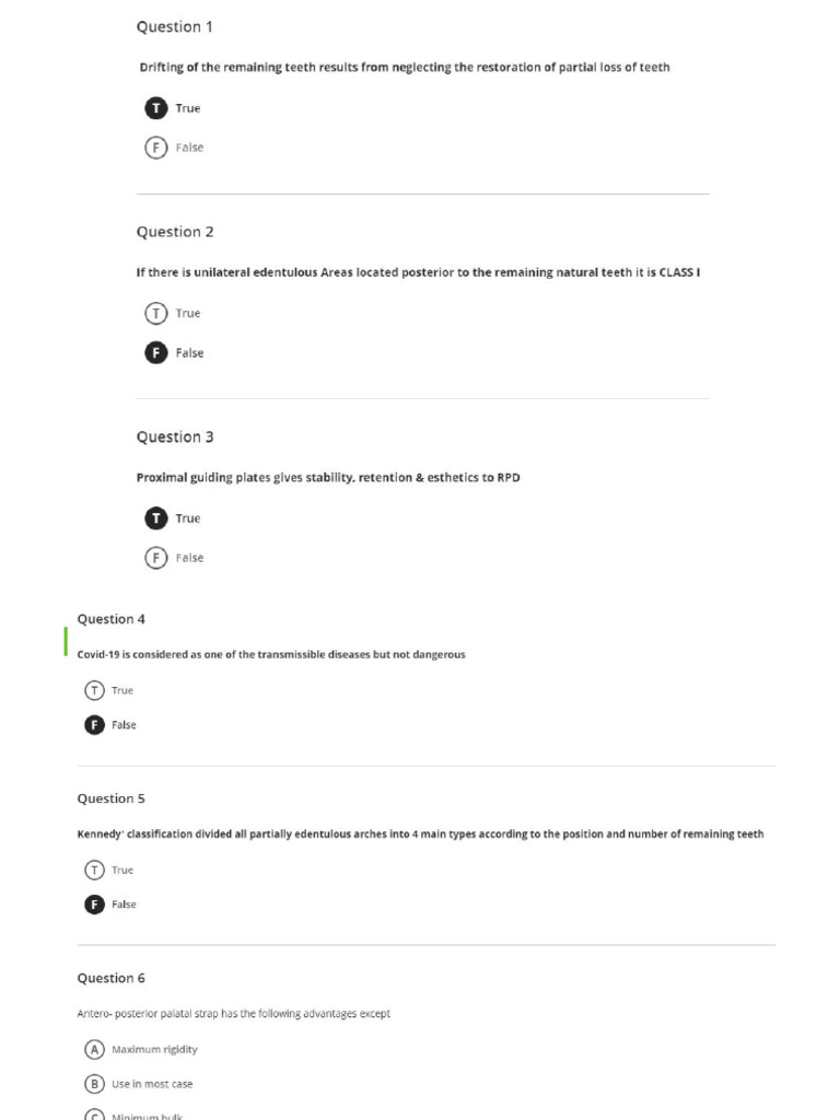 RPR 442 Quiz 4 | PDF