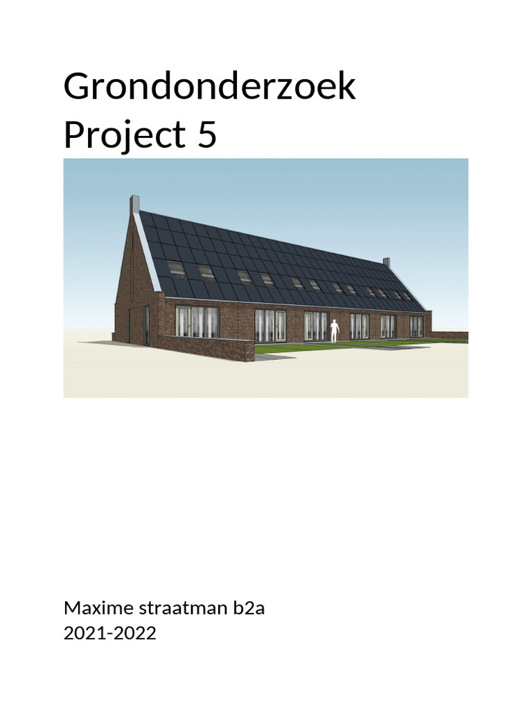 project 5 grond onderzoek | PDF