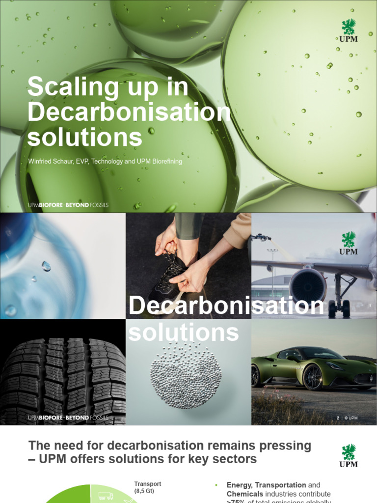 Upmcmd2024 Decarbonisation Solutions Presentation 20240905 PDF | PDF ...