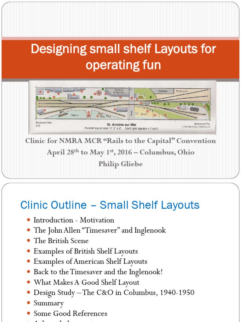 Designing small shelf Layouts for operating fun 2016 - Modified2 | PDF ...
