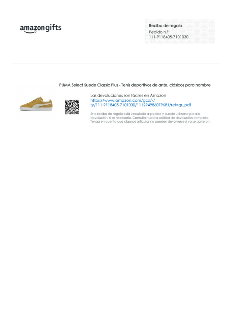 Amazon Gift Receipt | PDF