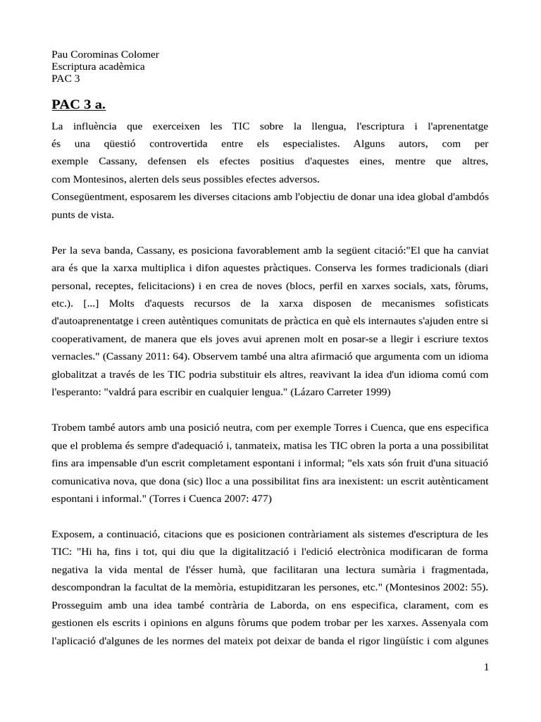 Pau Corominas PAC3 | PDF