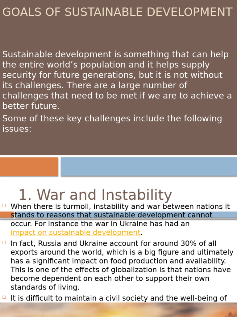 Challenges of Sustainable Development | PDF | Sustainability | Climate ...