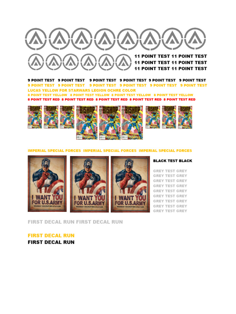 First Decal Run | PDF