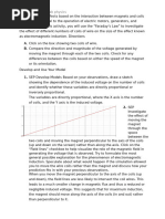 PhET Electromagnetic Induction Lab | PDF | Electromagnetic Induction ...