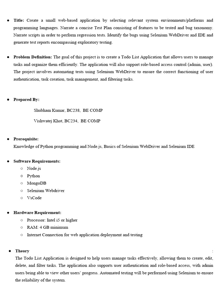 stqaMiniProjectOutput | PDF | Selenium (Software) | Computing