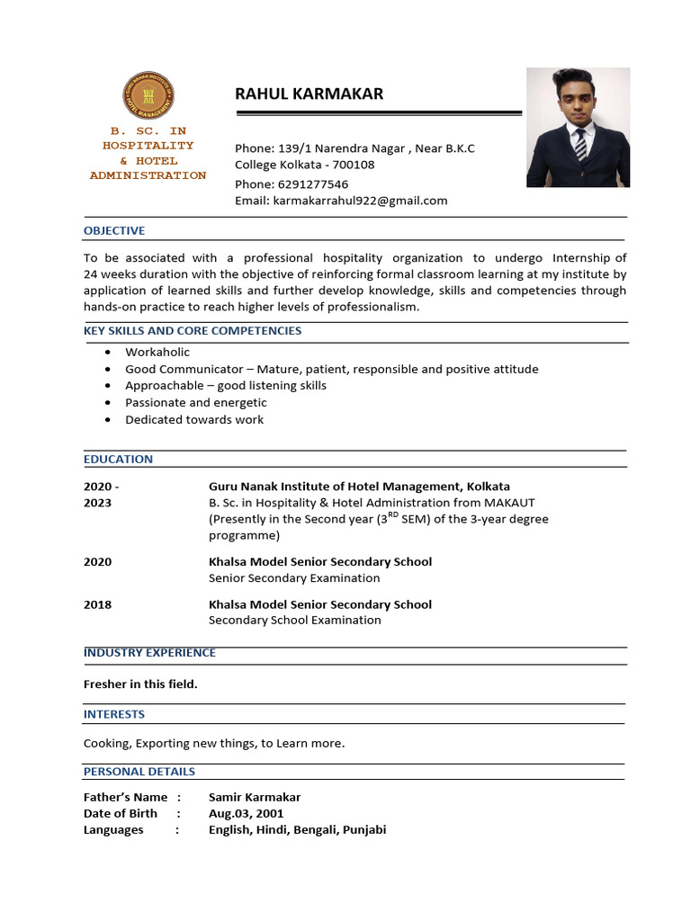 Rahul Karmakar CV | PDF | Career & Growth