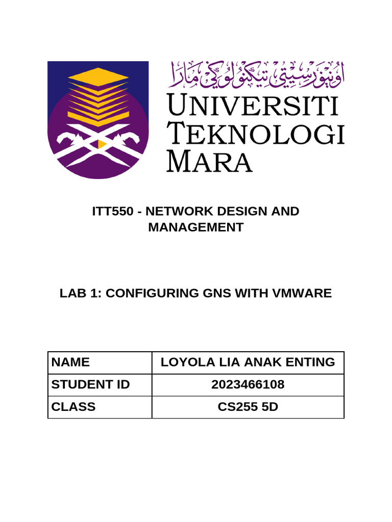 Lab 2 Loyola Lia Anak Enting Pdf Ip Address Virtual Machine