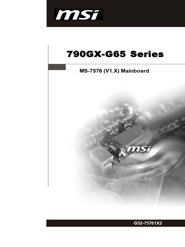 7576v1.0 (G52 75761X2) (790GX G65) ASIA | PDF | Hdmi | Usb