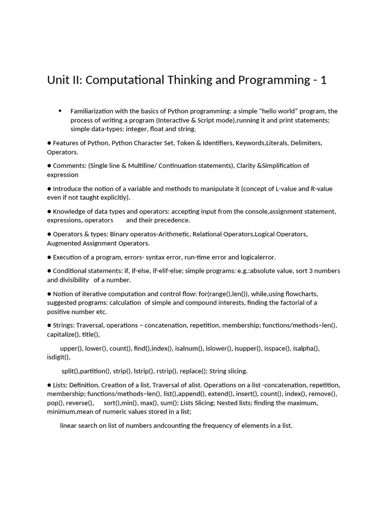 Classxi Python Notes 2 Pdf Python Programming Language Shell Computing 