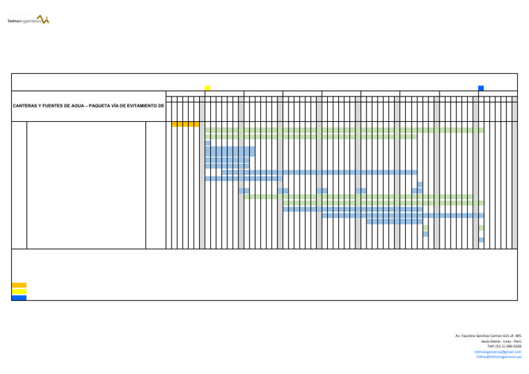 Cronograma-Diques - Casma-Campaña 2 - Rev. B | PDF