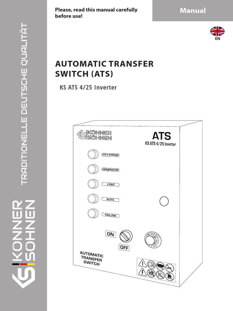 ATS 4 25 Inverter - EN | PDF | Ac Power Plugs And Sockets | Power Supply