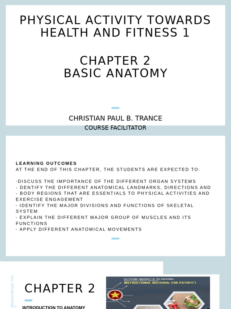 CPT-PPT-Pathfit-lesson-2 | PDF | Skeleton | Muscle