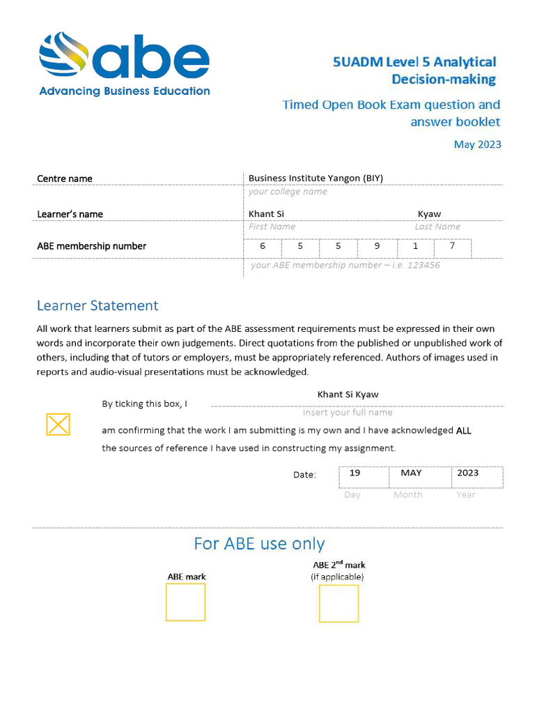5UADM - OBE - 0523 The Final | PDF | Sampling (Statistics) | Methodology