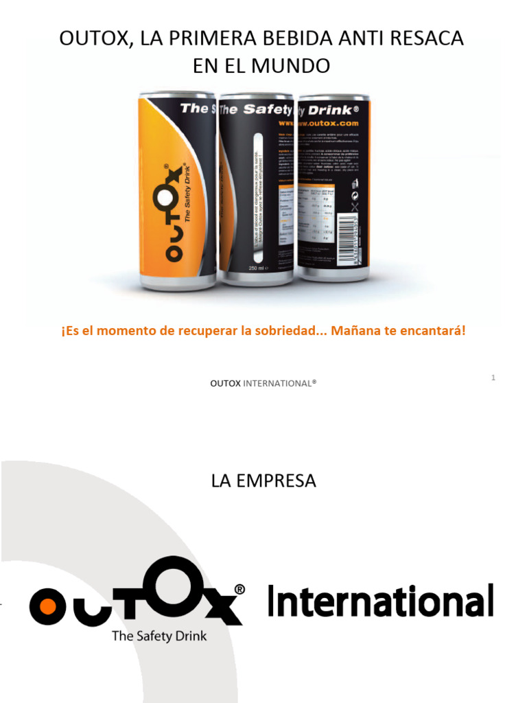 Outox International Presentation Spanish | PDF | Refresco