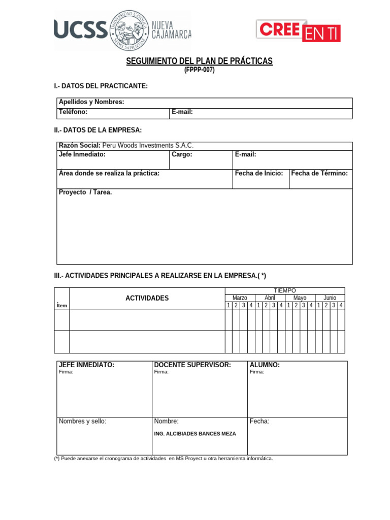10_PLAN DE PRÁCTICAS_SEGUIMIENTO_FPPP_007 | PDF