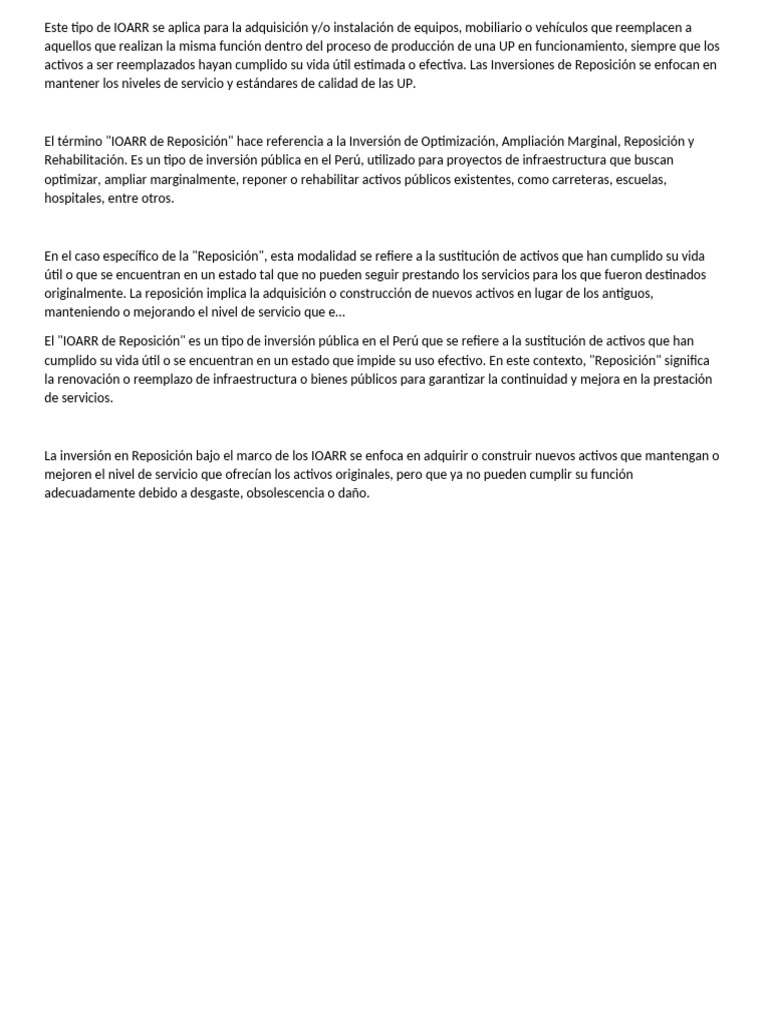 Este Tipo de IOARR | PDF