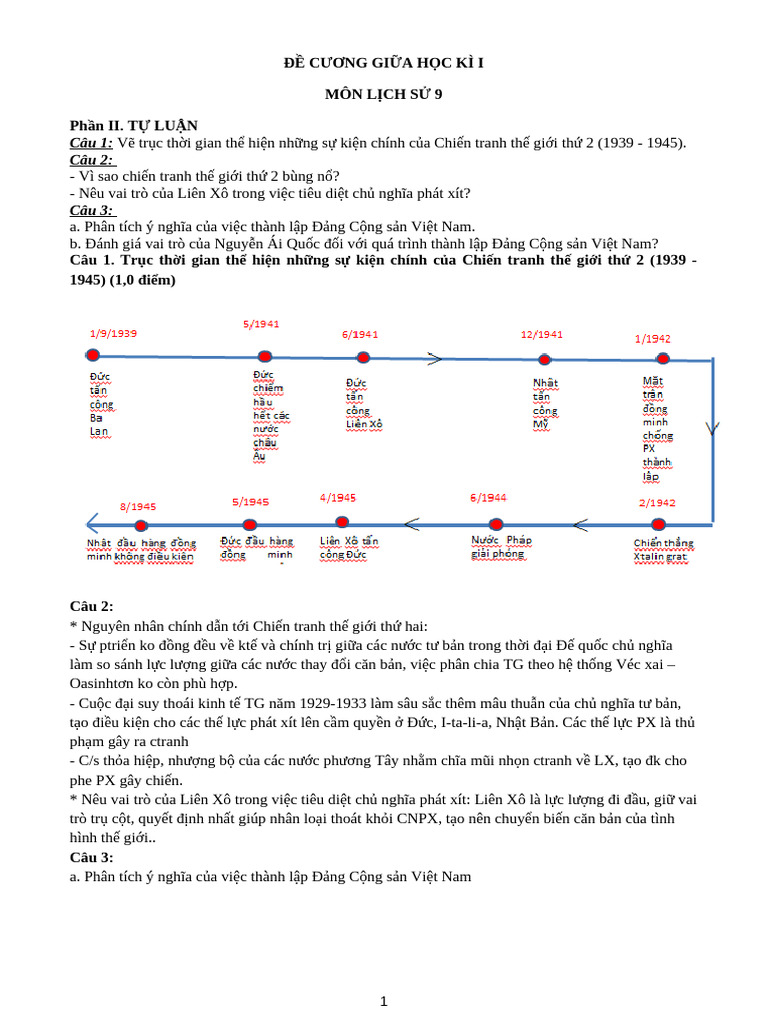 De Cuong Giua Ki 1 Ls 9 | PDF