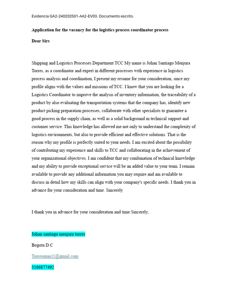 Documento Escrito. GA2 240202501 AA2 EV03.Ingles | PDF