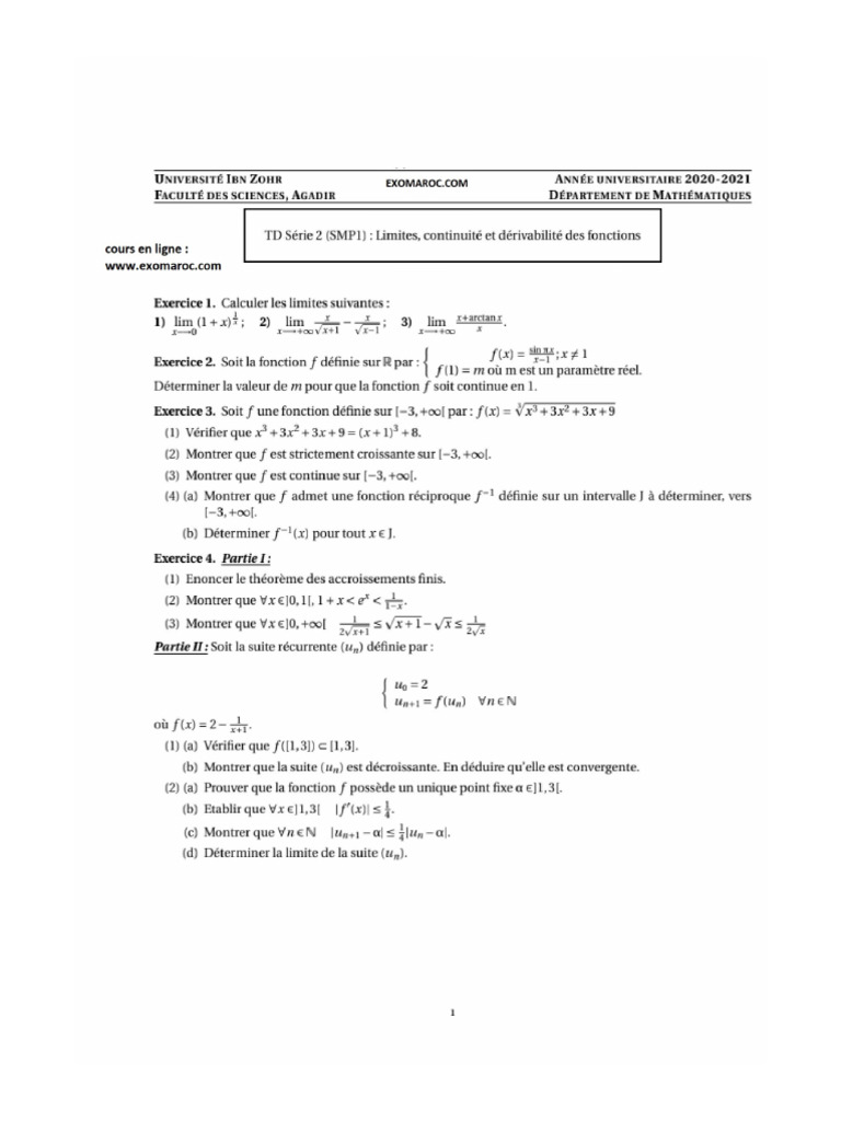 TD Fonc Agad | PDF