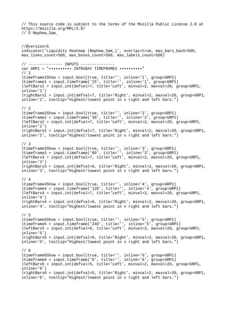 Liquidity Heatmap (Nephew_Sam_) | PDF | Computer Programming | Software Engineering
