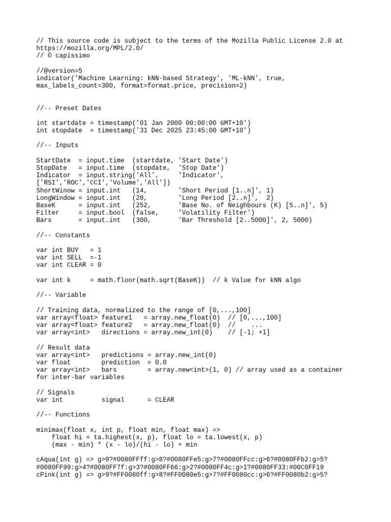Machine Learning KNN Based With Support and Resistance | PDF | Computer Programming | Algorithms ...