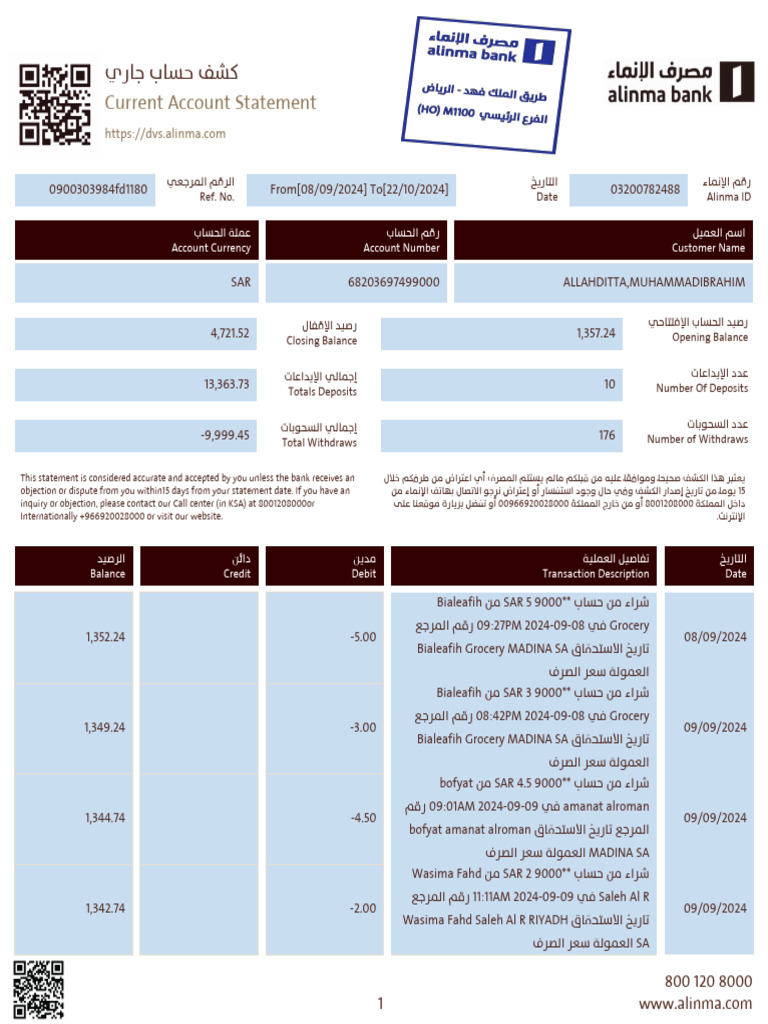 Account Statement | PDF | Transaction Account | Debits And Credits