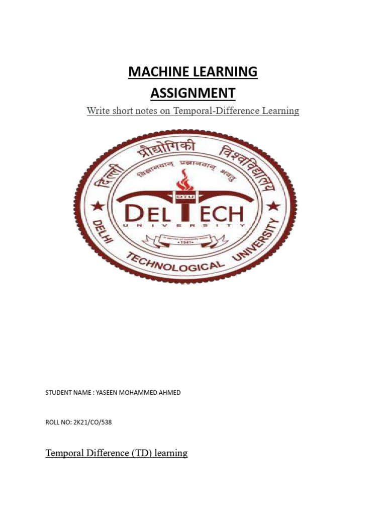 Temporal Difference[1] (1) | PDF | Cognitive Science | Learning