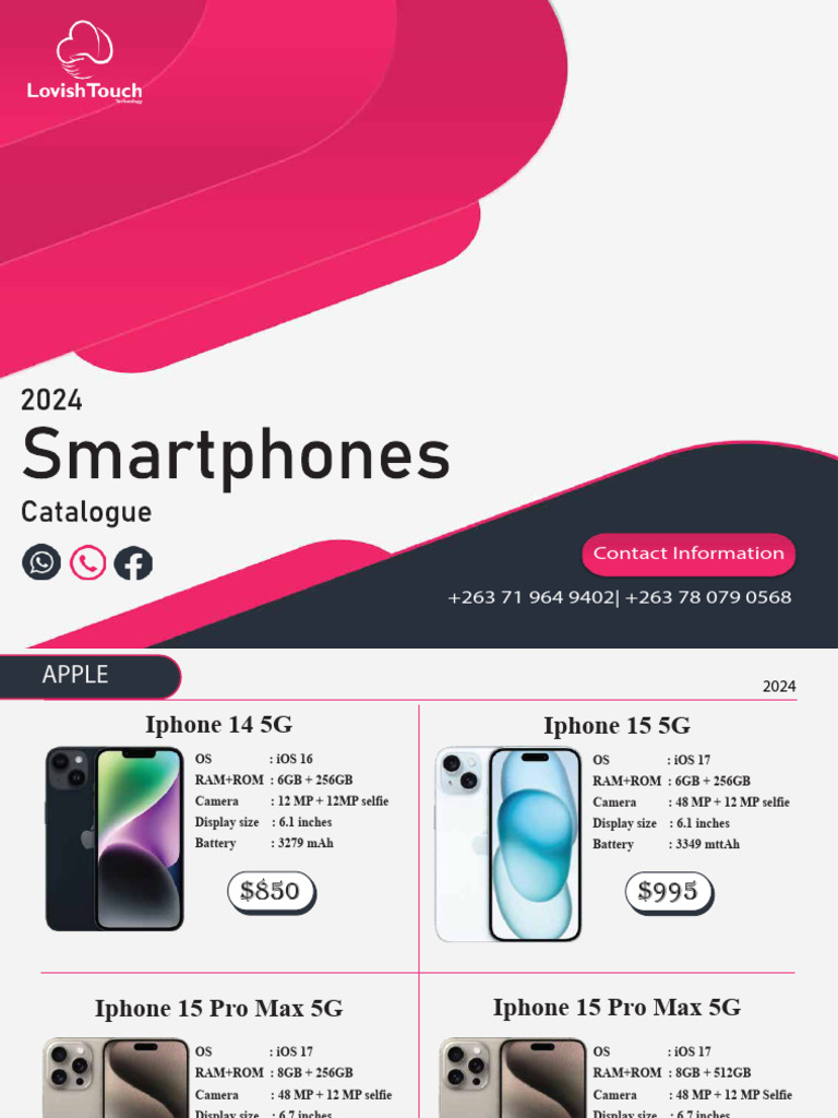 2024 Smartphone and Watch Catalogue | PDF | Personal Digital Assistant ...