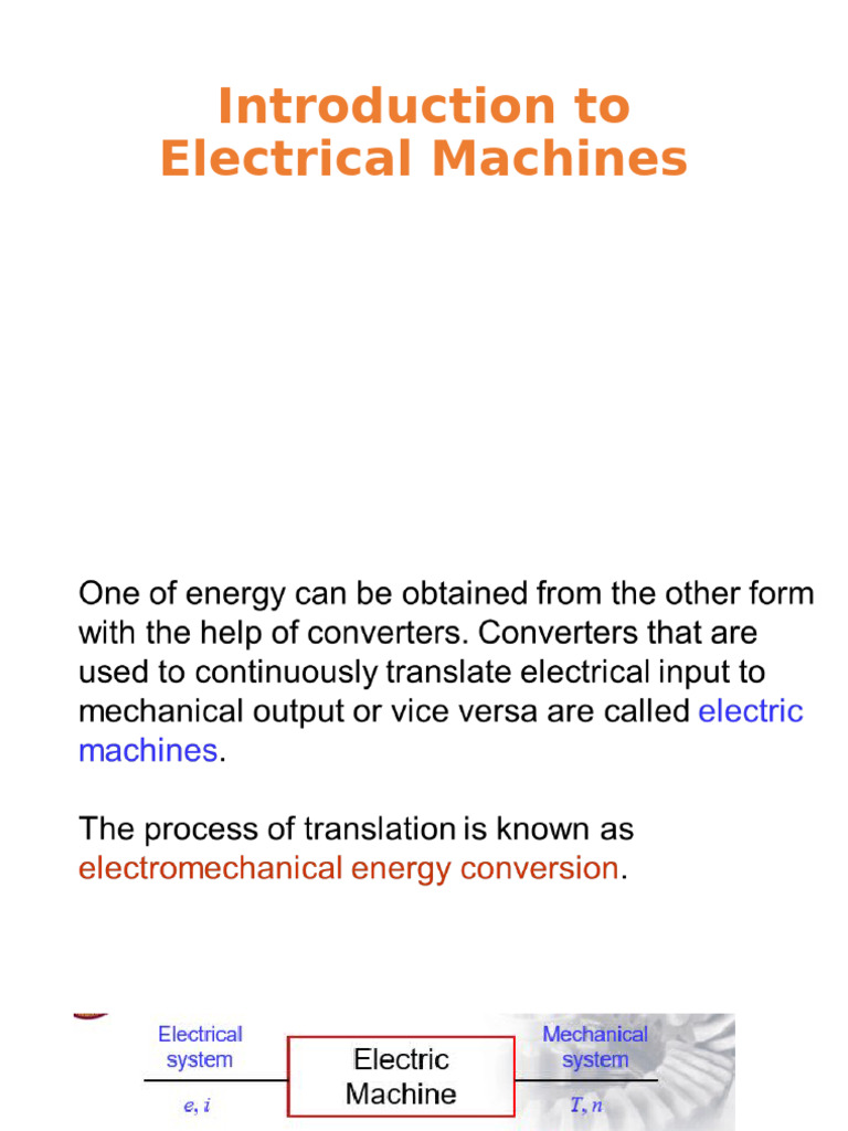 Introduction To Electrical Machines | PDF | Technology & Engineering
