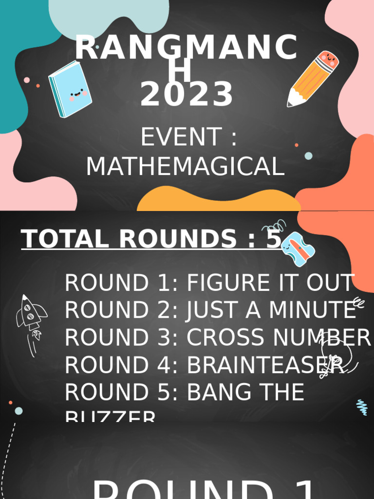 Math Quiz 2023 Rangmanch | PDF | Mathematics | Arithmetic