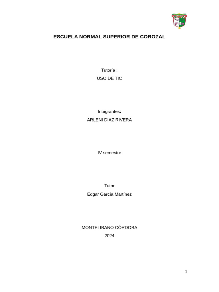 Uso de Las Tic Arleni | PDF