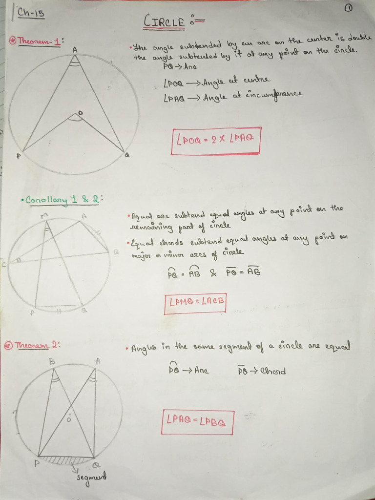Circle Theory | PDF