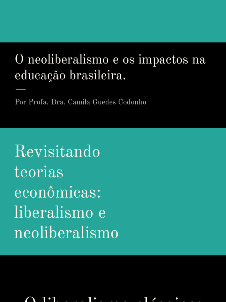 Neoliberalismo e Educação | PDF | Economia | Neoliberalismo