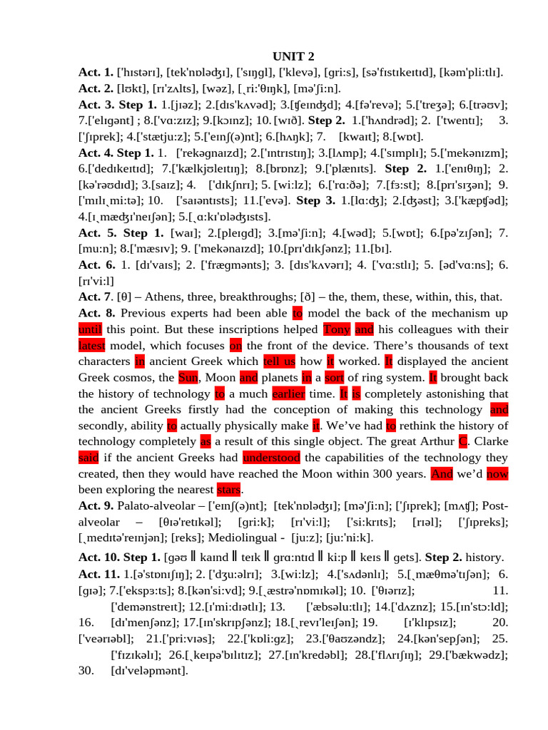 Keys Unit 2 | PDF | Planetary Science | Natural Sciences