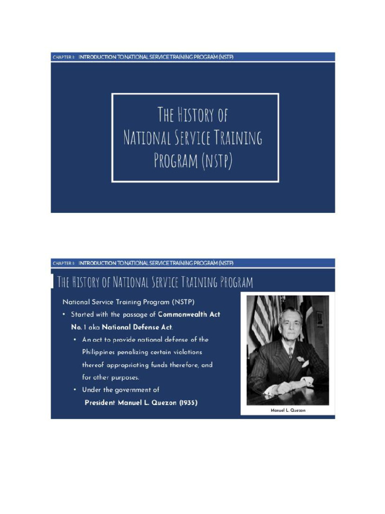 The History of NSTP | PDF