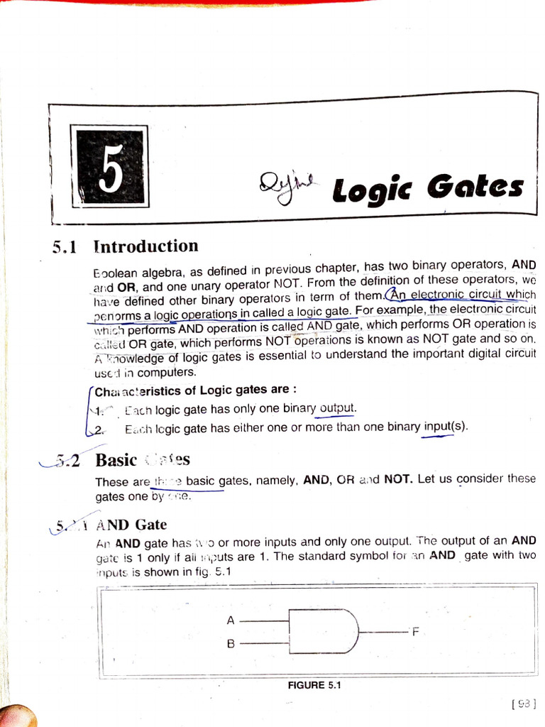 Logic Gates: .2 Basic (Es | PDF | Logic Gate | Boolean Algebra