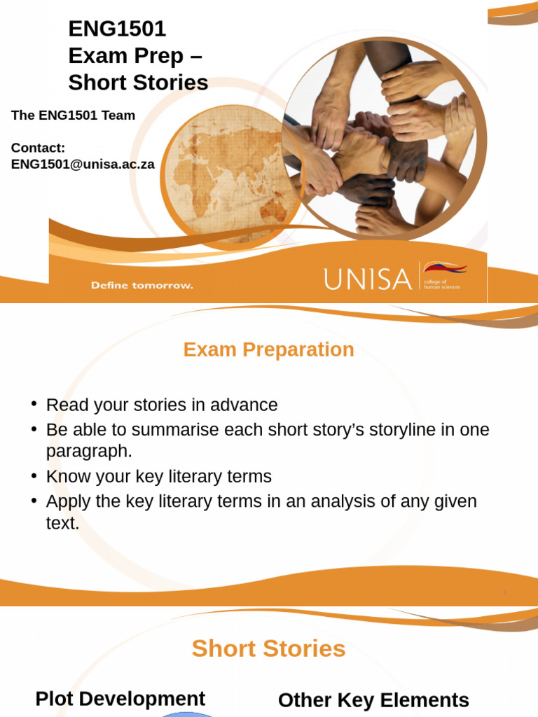 ENG1501 Short Stories Exam Guide | PDF | General Fiction