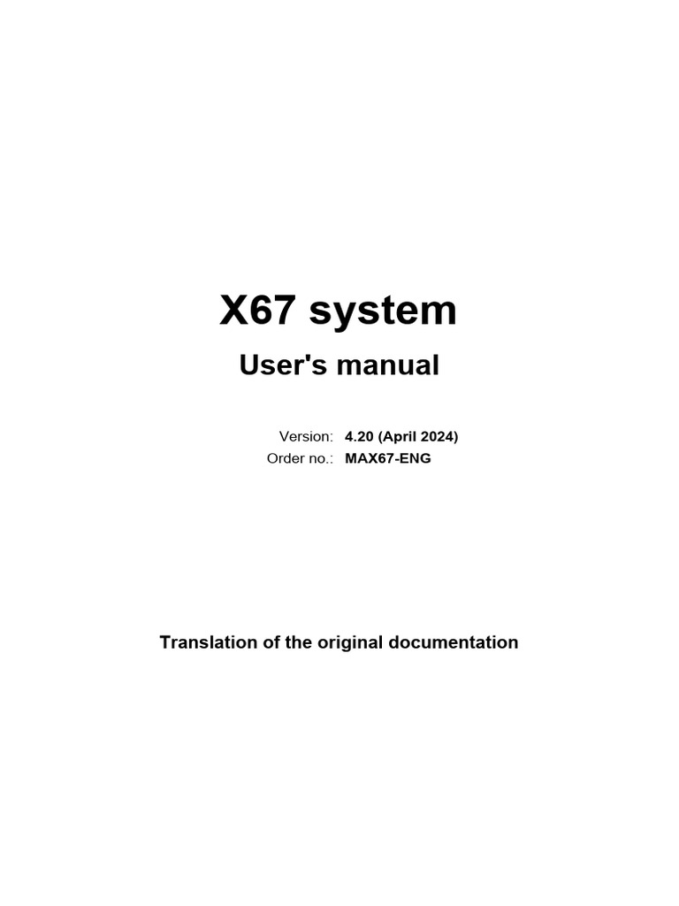X67 System-En V4.20 | PDF | Electrostatic Discharge | Programmable ...