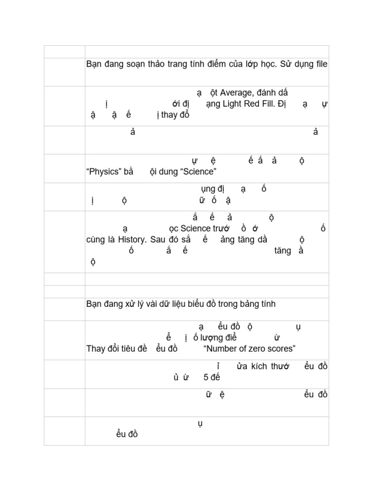 Đề Thi Excel MOS Mẫu 2016 | PDF