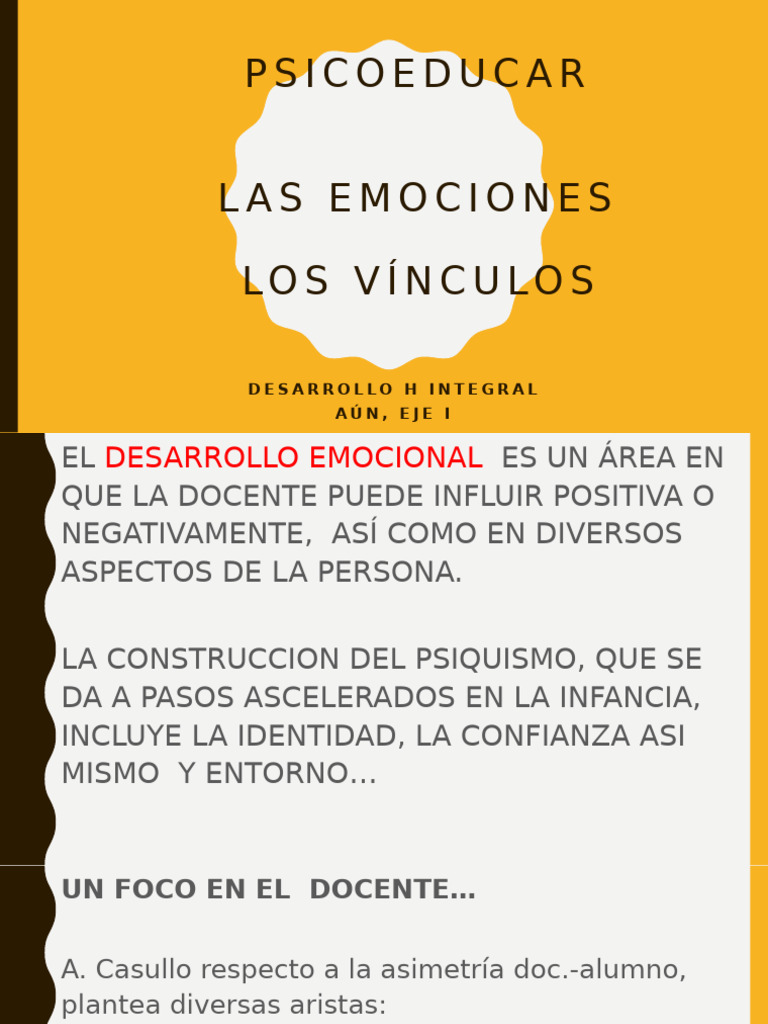 Psicoeducar +las+emociones +los+vínculos | PDF | Teoría de apego | Autoestima